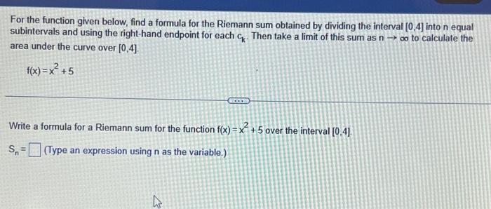 Solved For the function given below, find a formula for the | Chegg.com