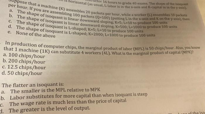 Solved per hour. If you are assembling 100 packets 20 | Chegg.com