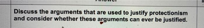 Solved Discuss the arguments that are used to justify | Chegg.com