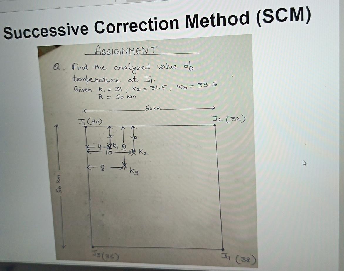 Solved Successive Correction Method (SCM)AssignimentQ. ﻿Find | Chegg.com