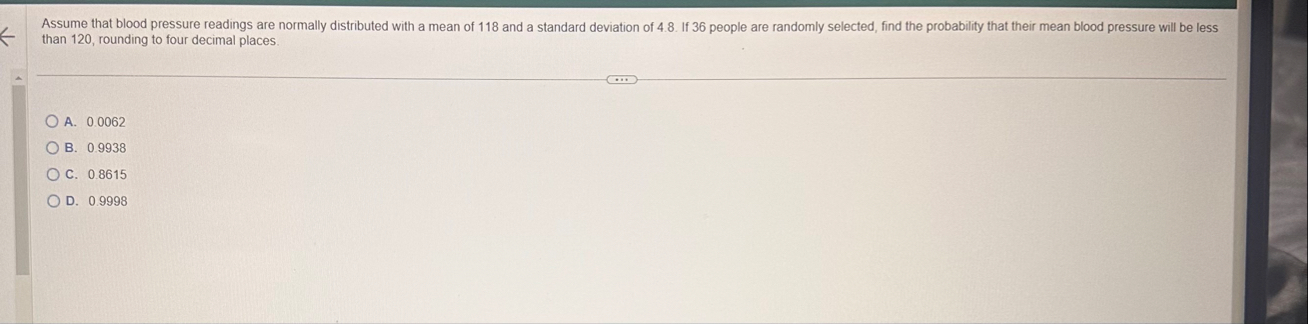 Solved than 120 , ﻿rounding to four decimal | Chegg.com
