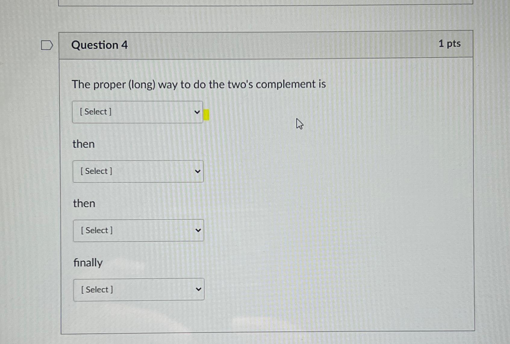 Solved Question 41 ﻿ptsThe proper (long) ﻿way to do the | Chegg.com