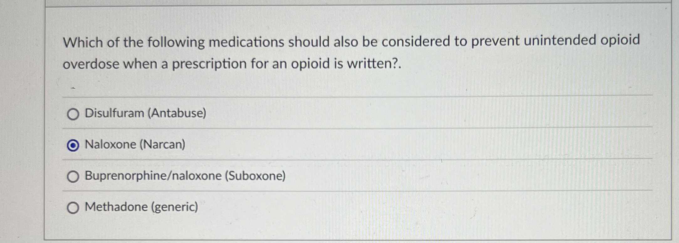 Solved Which of the following medications should also be | Chegg.com