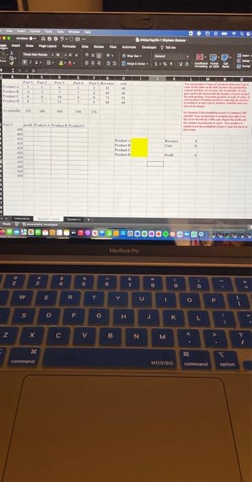 SHOW THE EXCEL FORM PLEASE I STILL DONT UNDERSTANDYou | Chegg.com