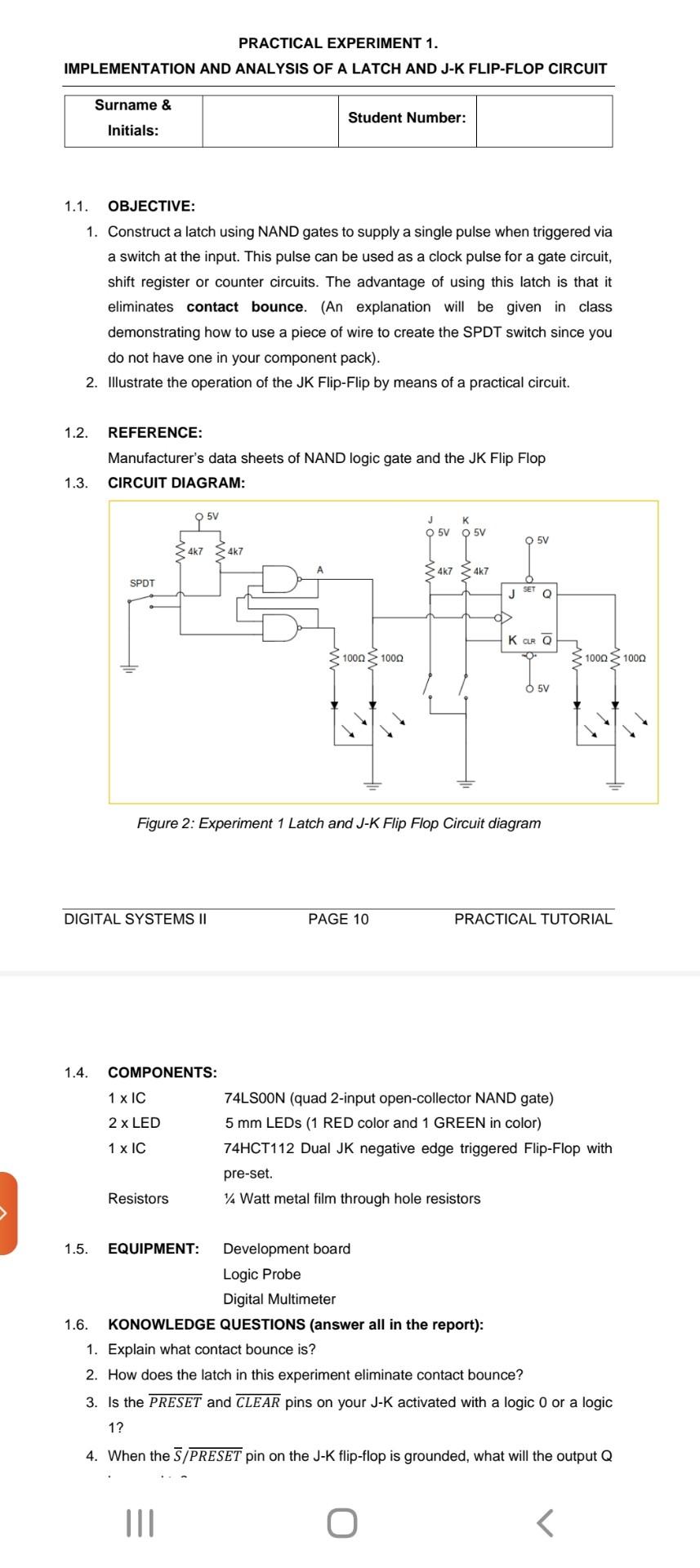 Solved PRACTICAL EXPERIMENT 1. IMPLEMENTATION AND ANALYSIS | Chegg.com
