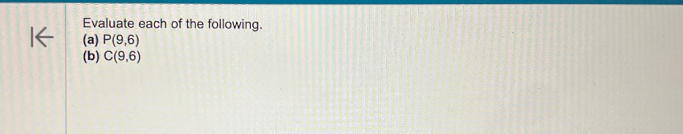 Solved Evaluate each of the | Chegg.com