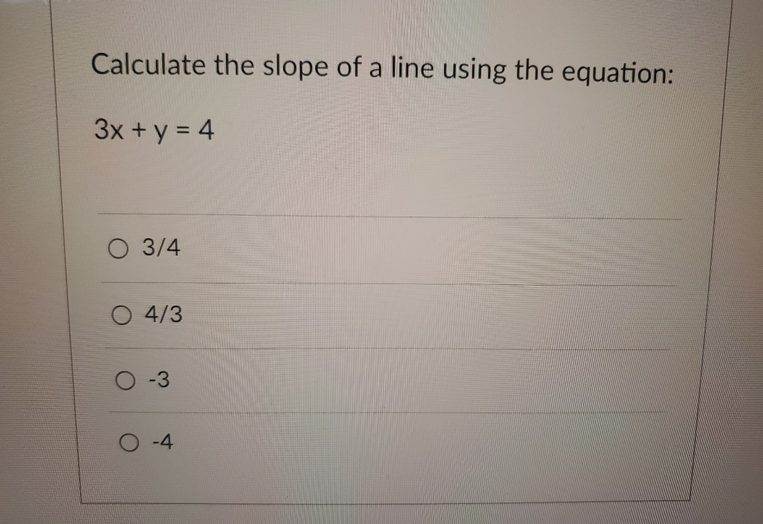 Solved Calculate the slope of a line using the | Chegg.com