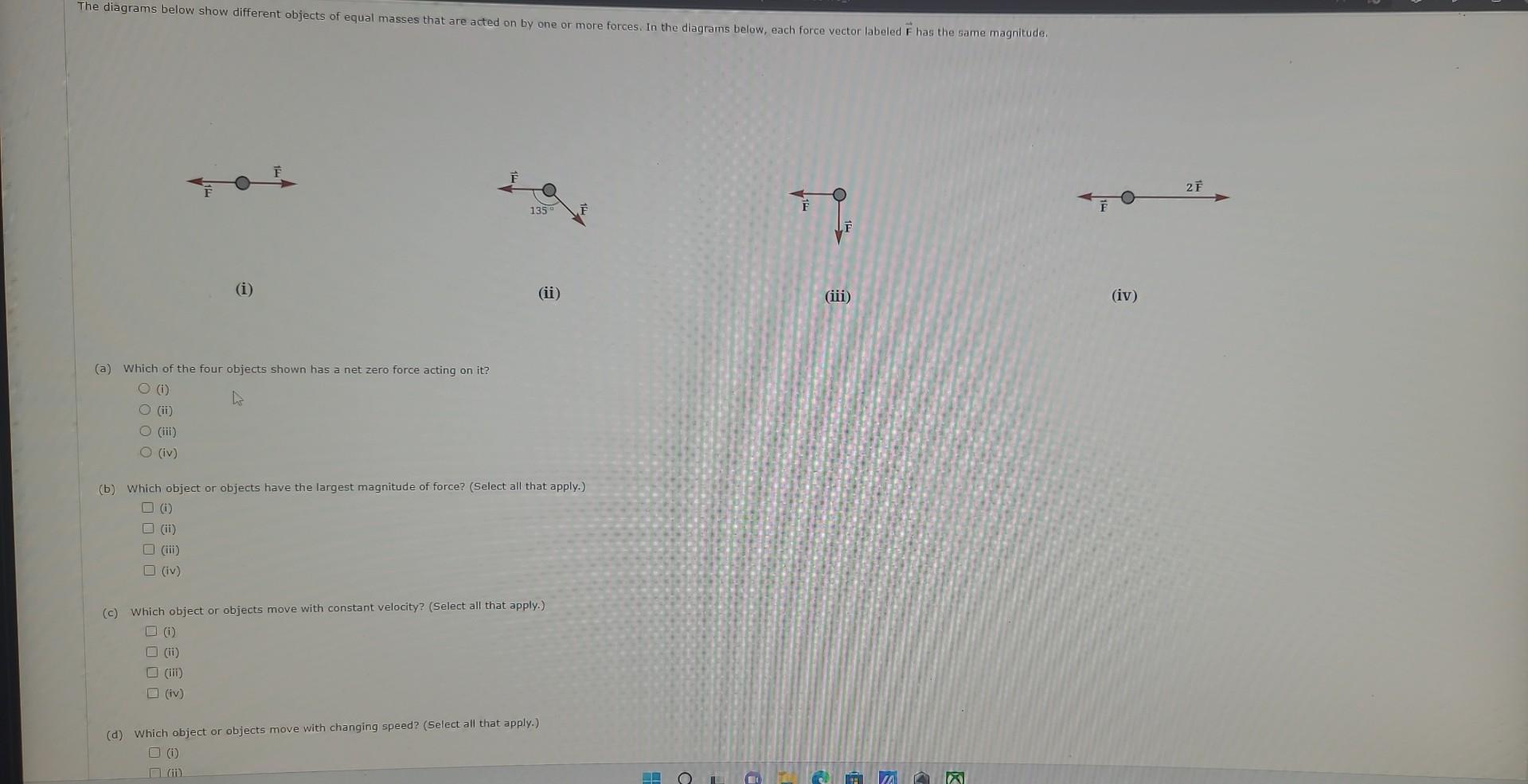 Solved (i) (ii) (iii) (iv) (a) Which of the four objects | Chegg.com