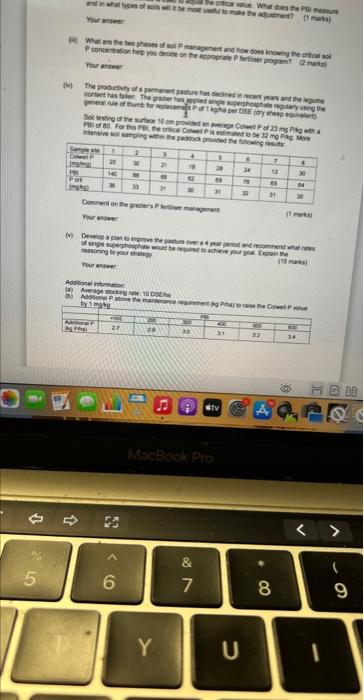 Question 5 (20 marks)(i) Colwell P is a commonly-used | Chegg.com