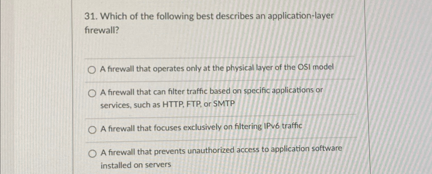 Solved Which of the following best describes an | Chegg.com