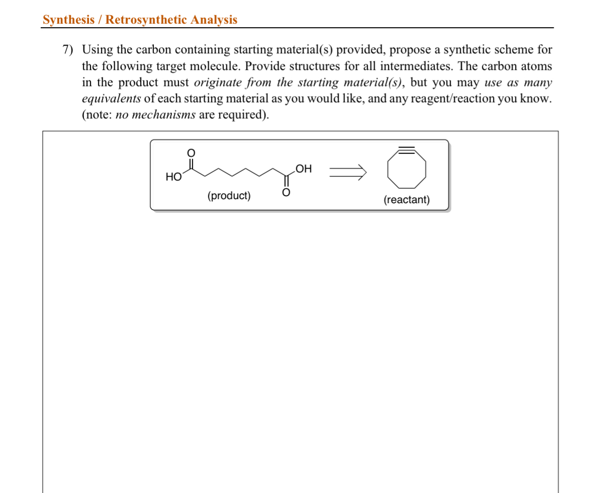 Solved by an EXPERT Synthesis / ﻿Retrosynthetic AnalysisUsing the carbon | Chegg.com