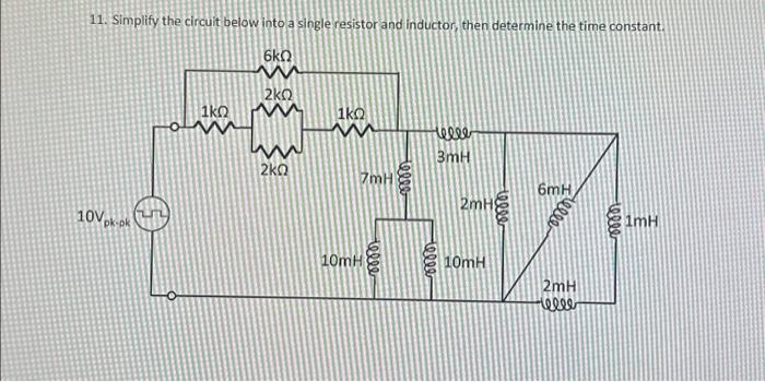 Solved 11. Simplify the circuit below into a single resistor | Chegg.com