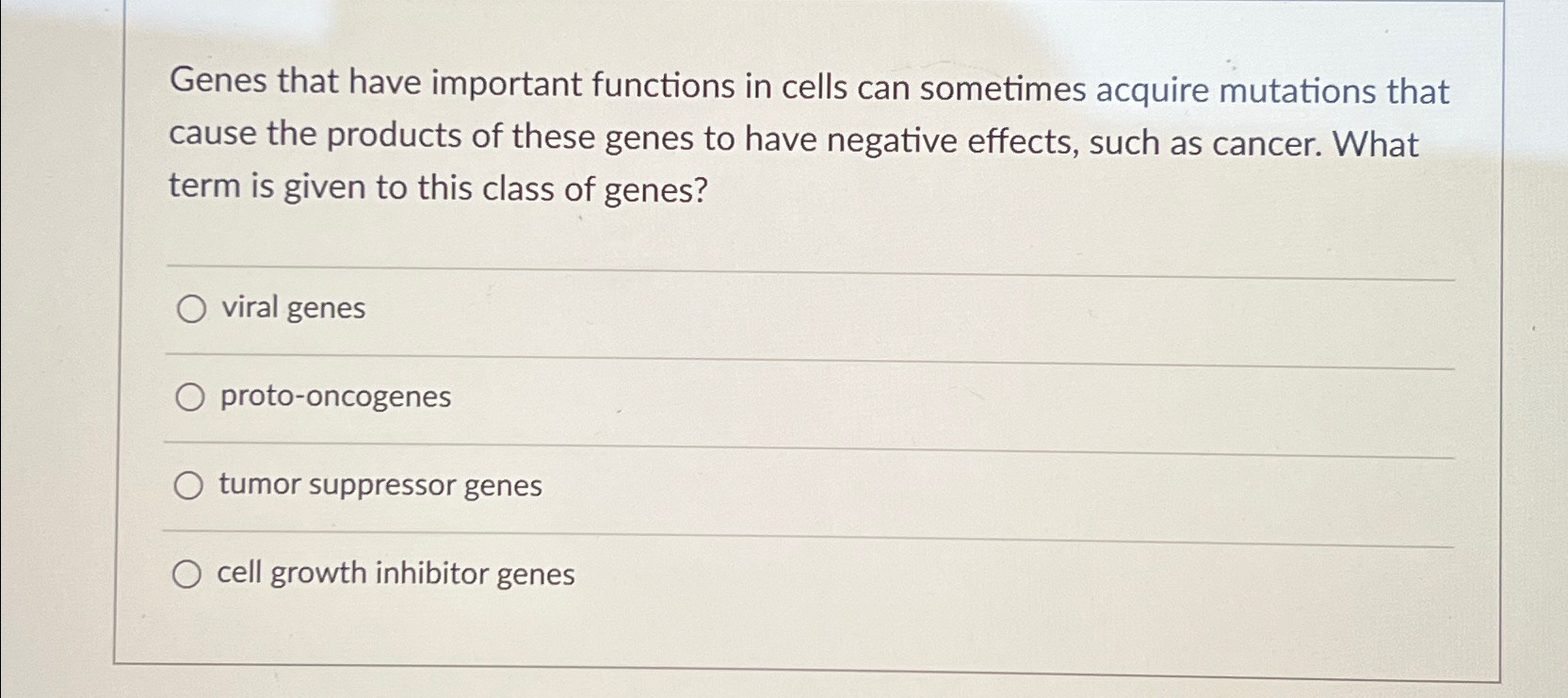 Solved Genes that have important functions in cells can | Chegg.com