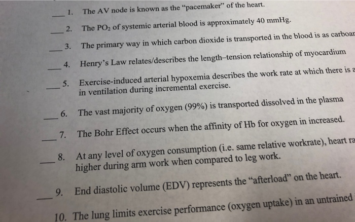 Solved 46. The Fick Equation relates oxygen consumption | Chegg.com