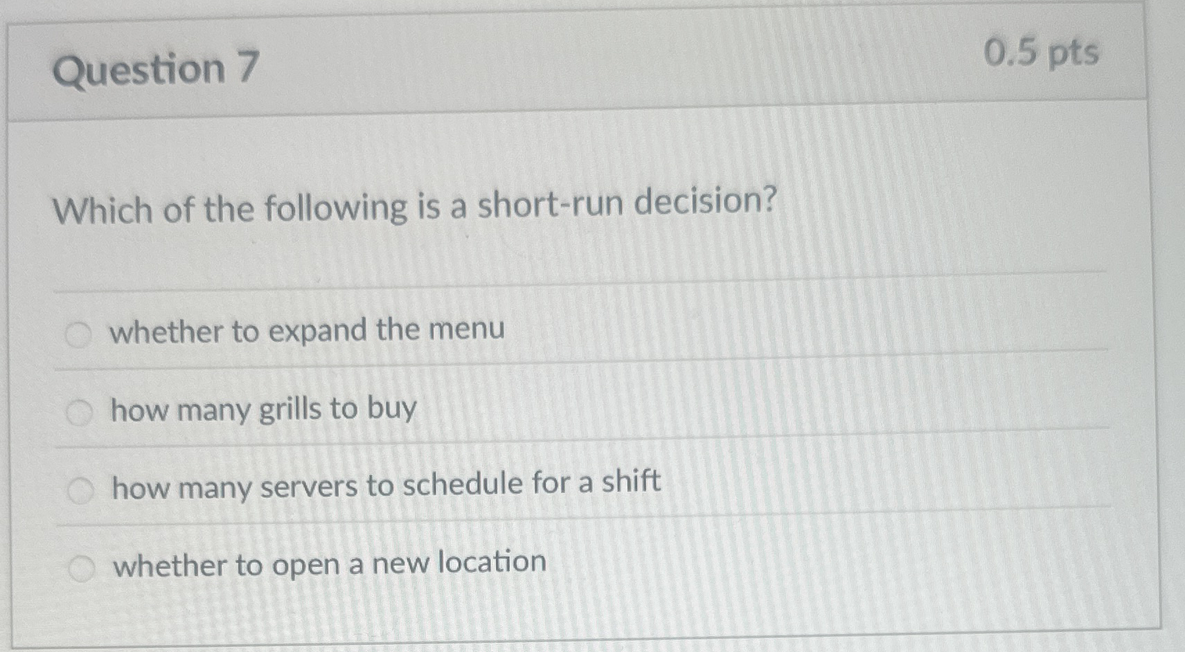 Solved Question 70.5 ﻿ptsWhich of the following is a | Chegg.com