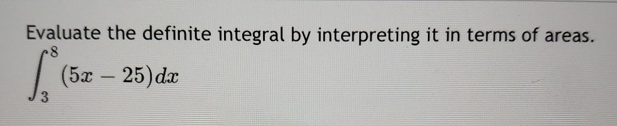 Solved Evaluate the definite integral by interpreting it in | Chegg.com