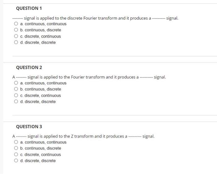 Solved signal is applied to the discrete Fourier transform | Chegg.com