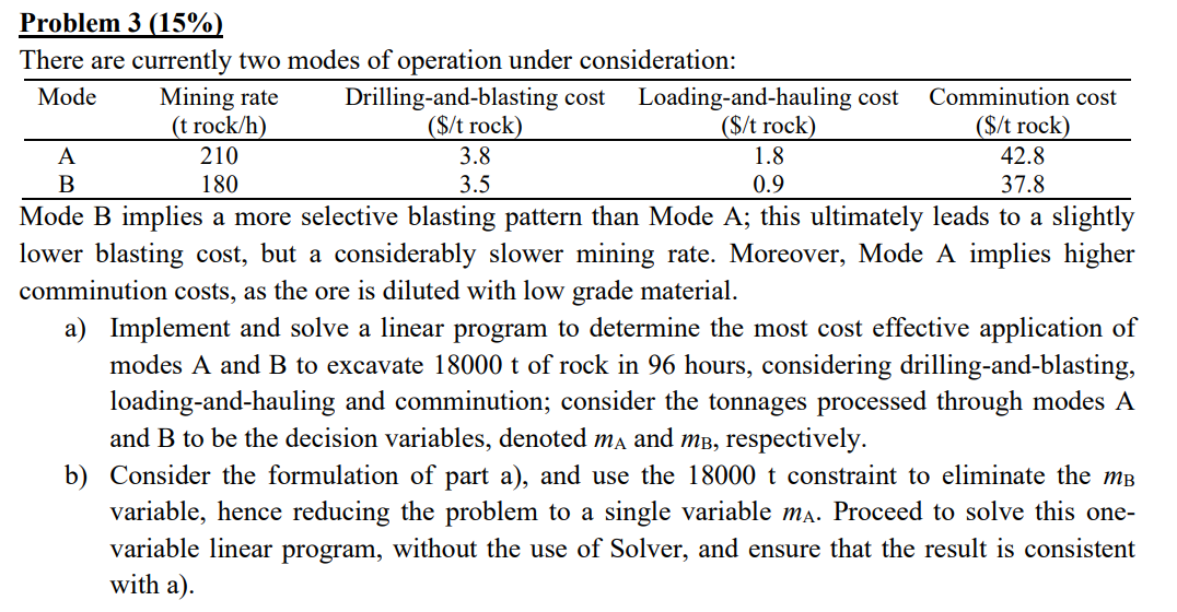 Solved Problem 3 (15%)There are currently two modes of | Chegg.com