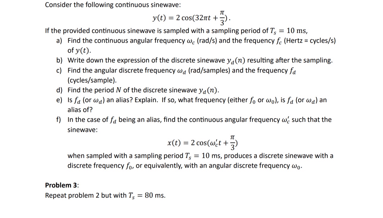 Solved Consider the following continuous | Chegg.com