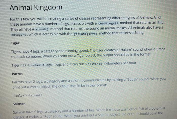 Solved For this task you will be creating a series of | Chegg.com