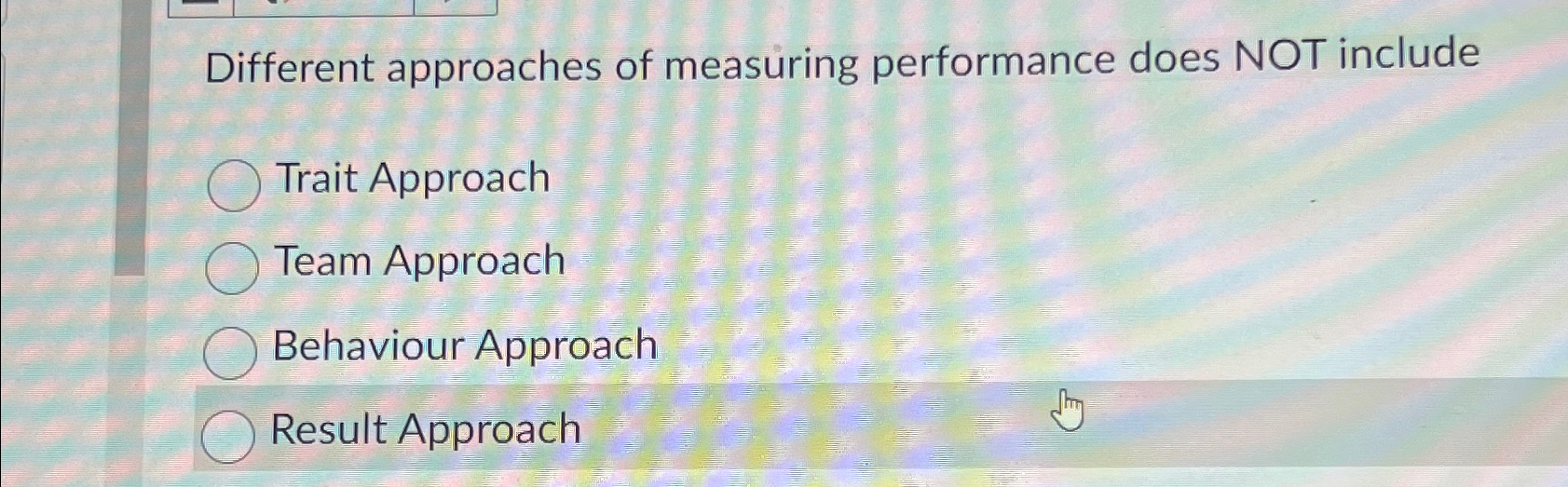 Solved Different approaches of measuring performance does | Chegg.com
