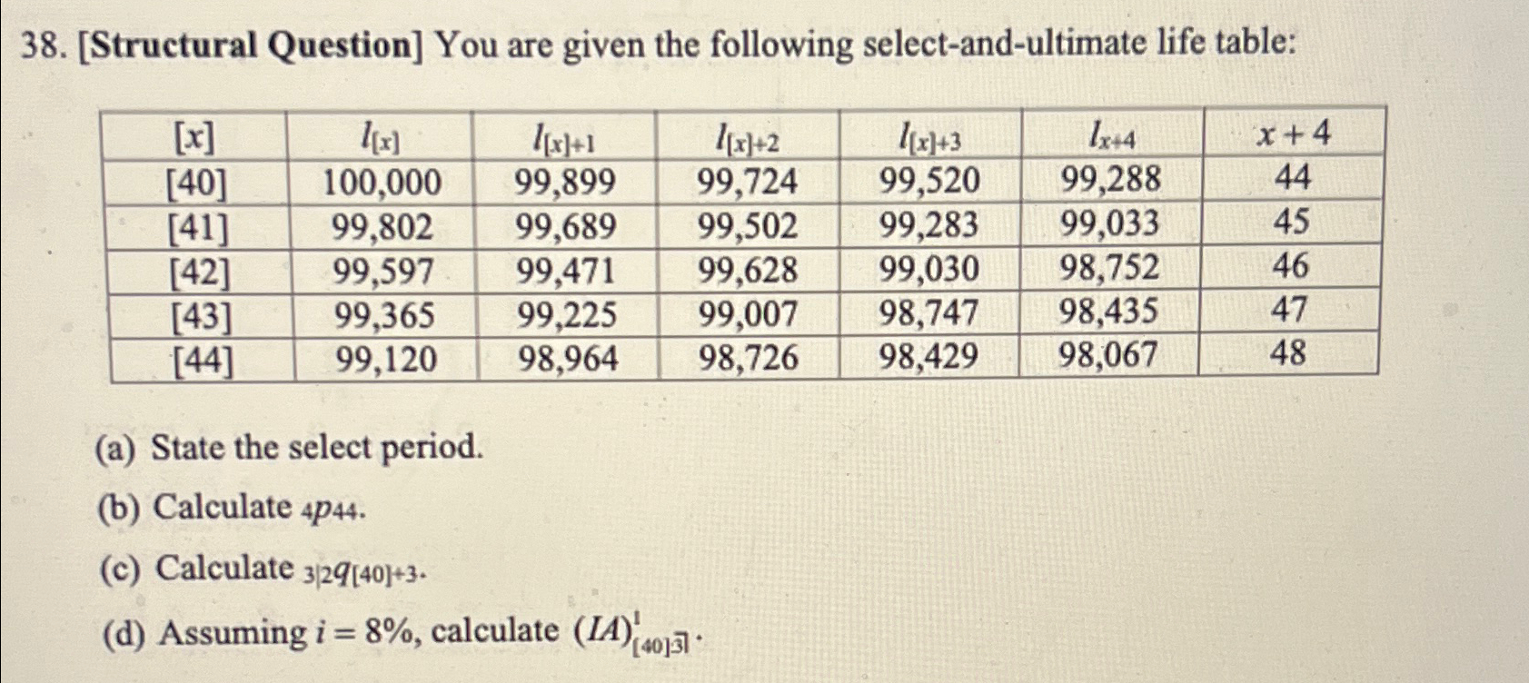 Solved [Structural Question] ﻿You are given the following | Chegg.com