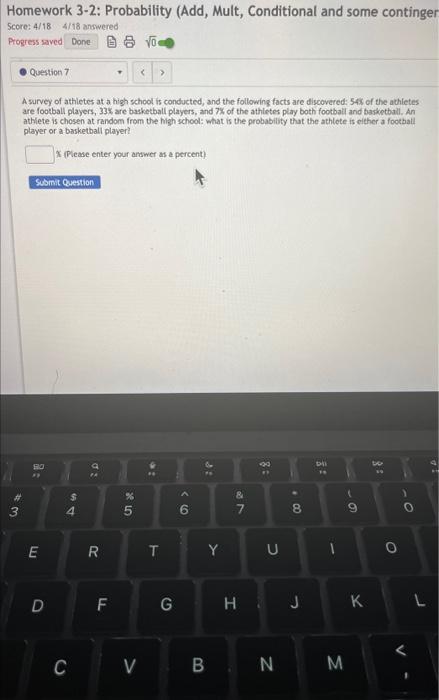 Solved Homework 3-2: Probability (Add, Mult, Conditional and | Chegg.com
