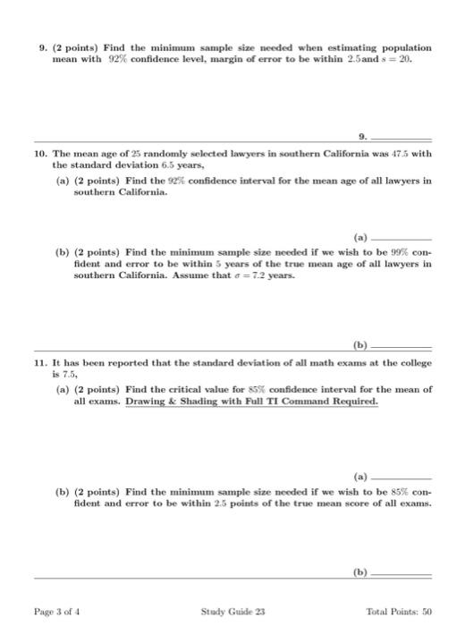 Solved 1. (4 points) Complete the following chart for | Chegg.com