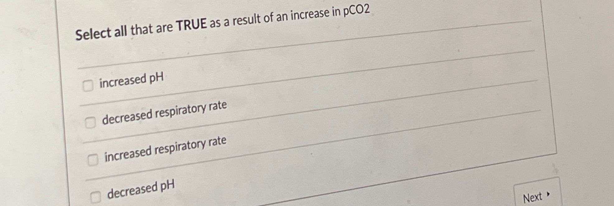 Solved Select all that are TRUE as a result of an increase | Chegg.com