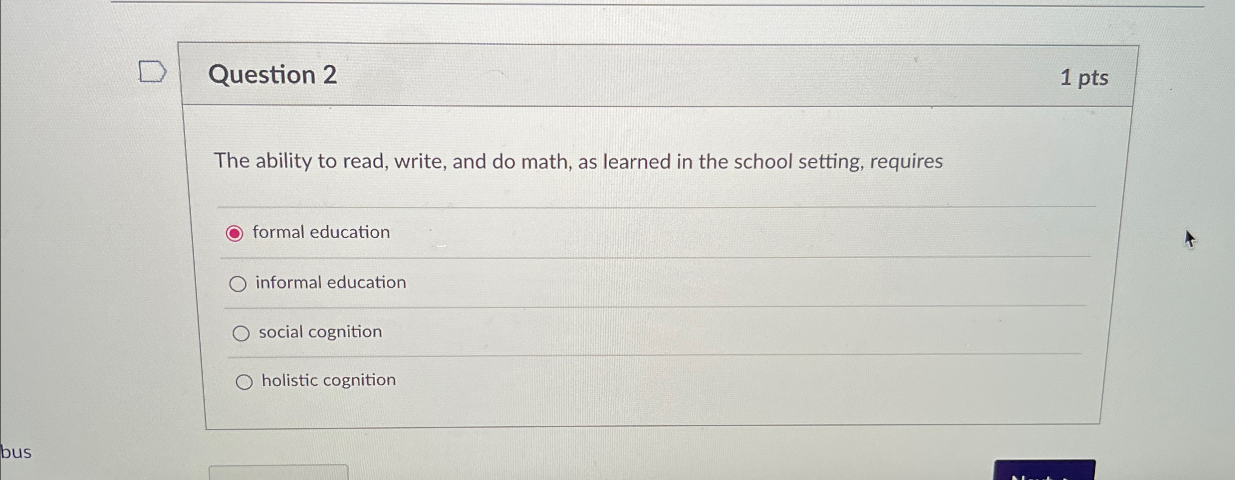 Solved Question 21 ﻿ptsThe ability to read, write, and do | Chegg.com