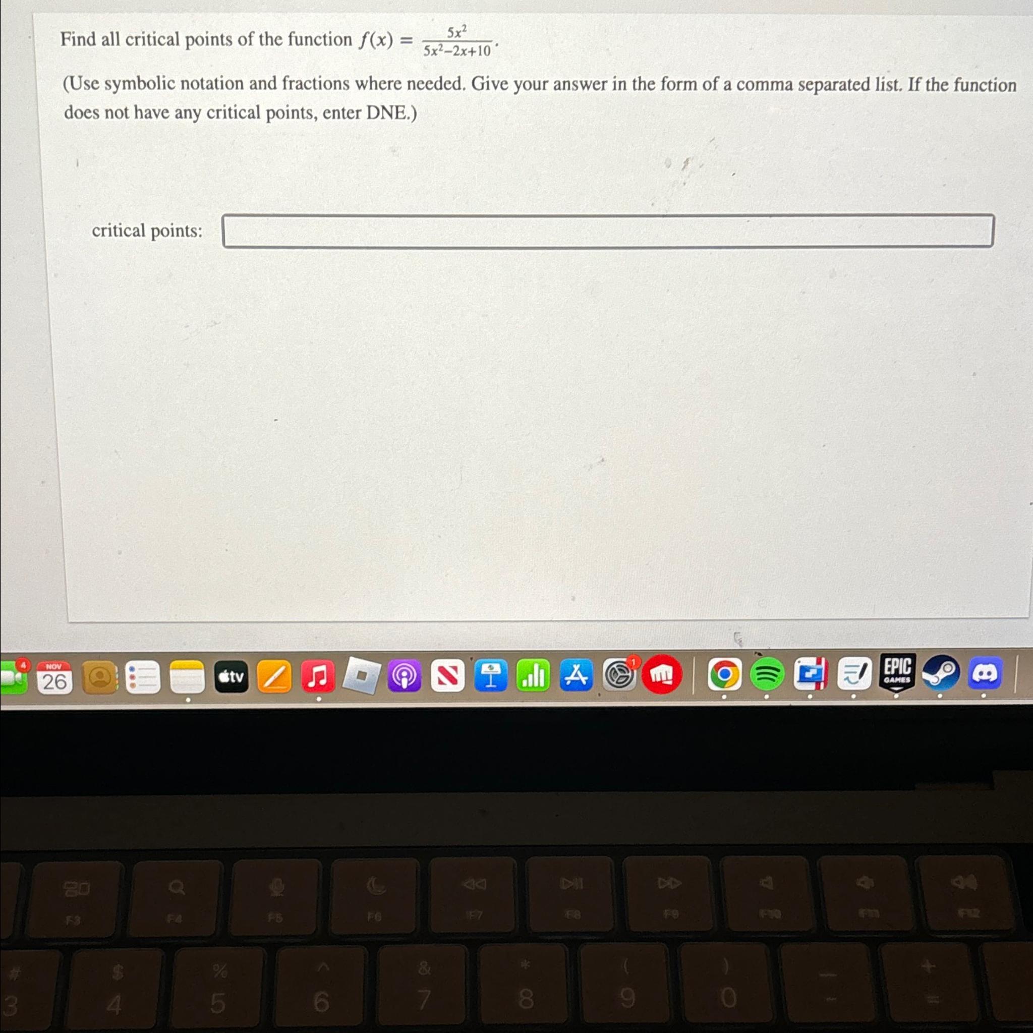 Solved Find all critical points of the function | Chegg.com