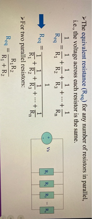 Solved The equivalent resistance (Req) for any number of | Chegg.com