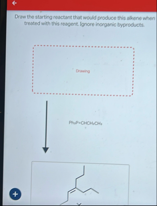 Solved Draw the starting reactant that would produce this | Chegg.com
