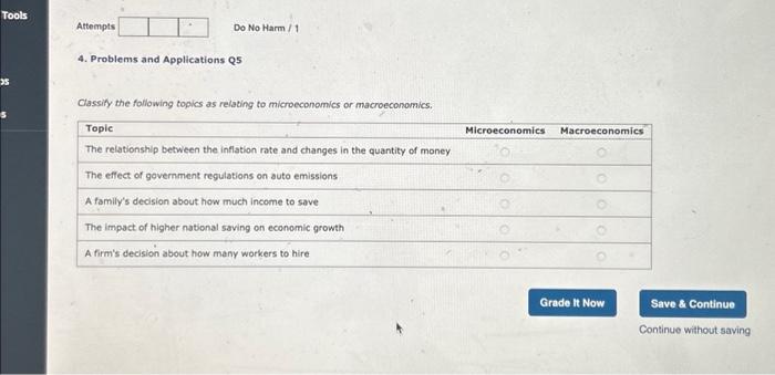 Solved Classify the following topics as relating to | Chegg.com