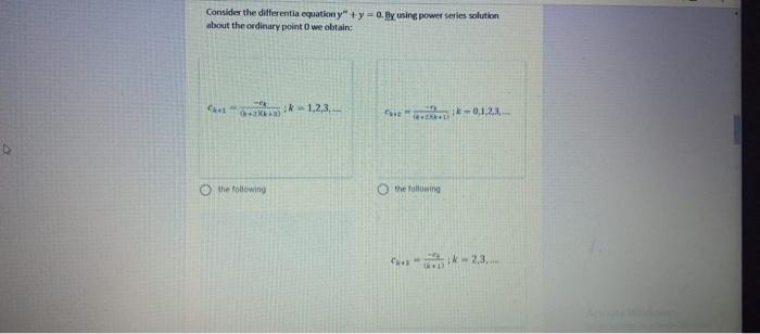 Solved Consider the differentia equation Solved Consider the differentia equation