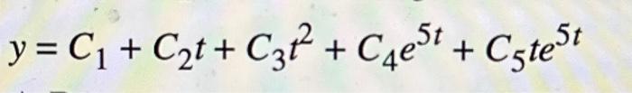 Solved 11) What is the general solution of the fifth-order | Chegg.com