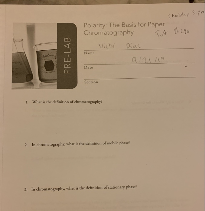 Solved Thursday 3:10 Polarity: The Basis for Paper | Chegg.com