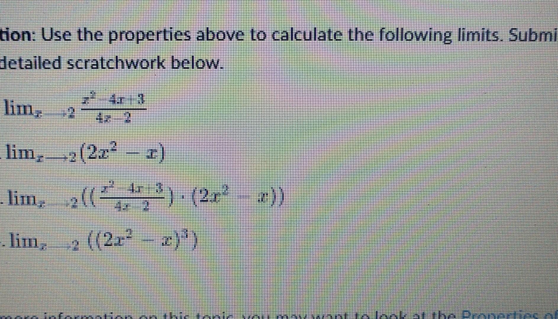 Solved et limf(x)=L,limg(x)=M, and c and d be two constants, | Chegg.com