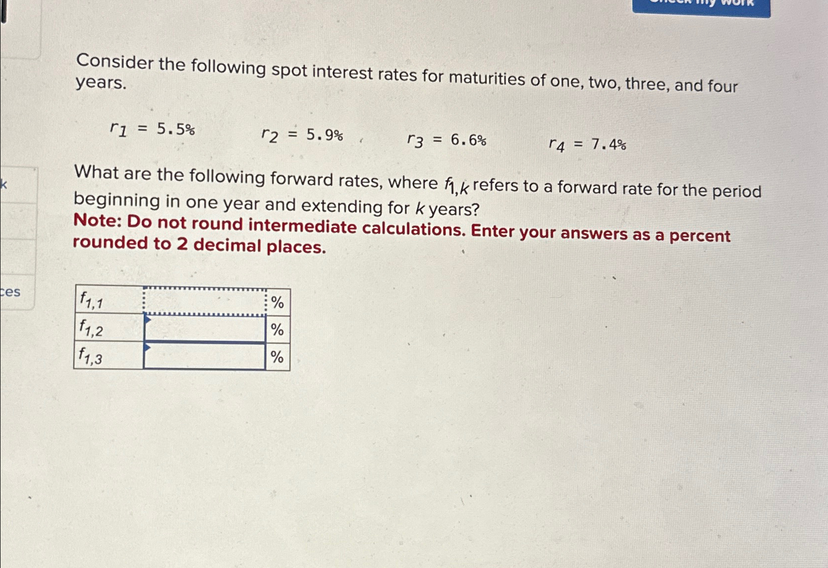 Solved Consider the following spot interest rates for | Chegg.com