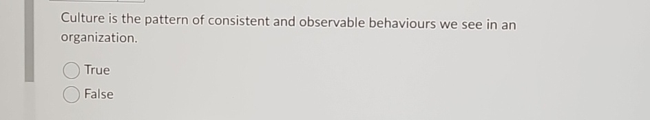 Solved Culture is the pattern of consistent and observable | Chegg.com