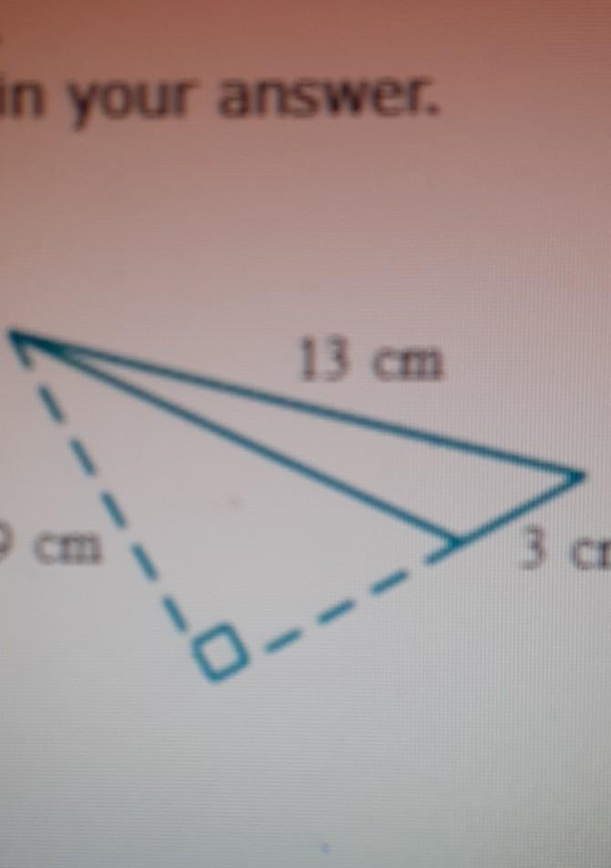 Solved in your answer. 13 cm | Chegg.com