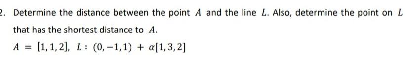 Solved Determine the distance between the point A and the | Chegg.com
