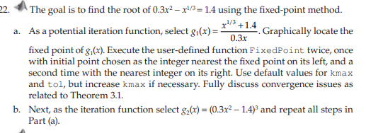 Solved .Theorem 3.1: Convergence of Fixed-Point IterationLet | Chegg.com