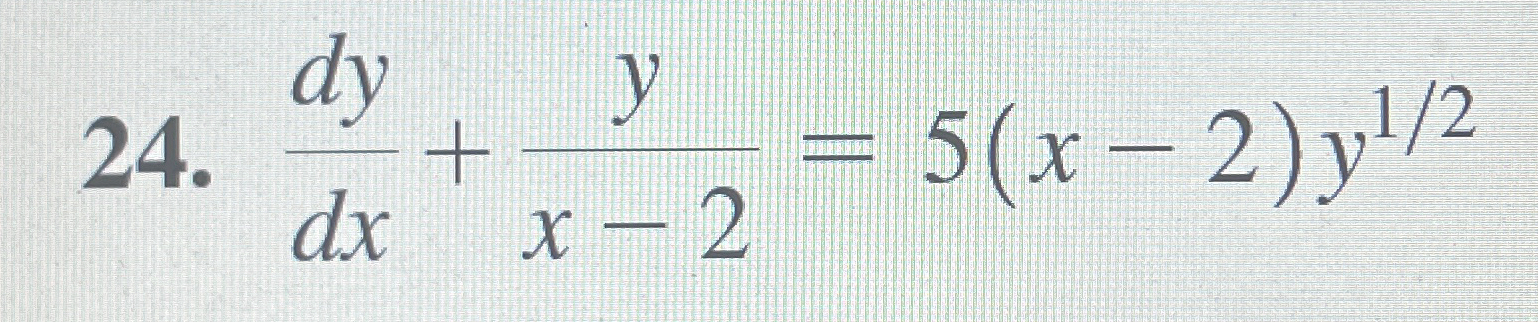 Solved Use the method discussed under Bernoulli Equations to | Chegg.com