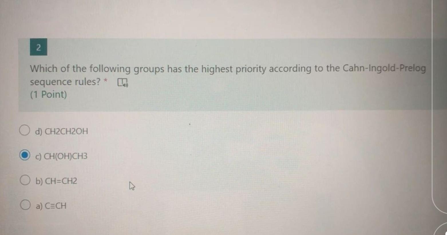 Solved 2 Which of the following groups has the highest | Chegg.com