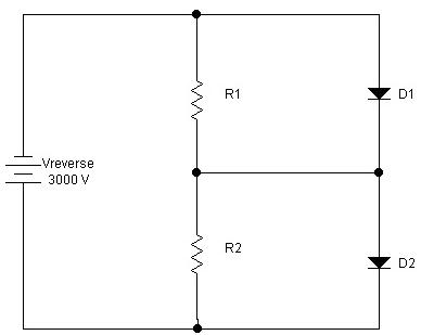 Solved Two diodes are connected in series to share a total | Chegg.com