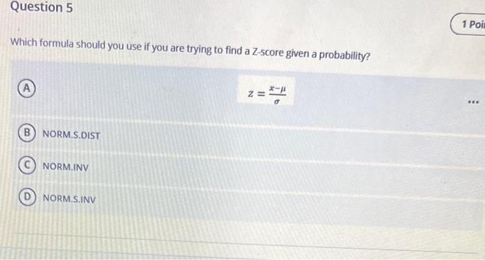 Solved Which formula should you use if you are trying to | Chegg.com