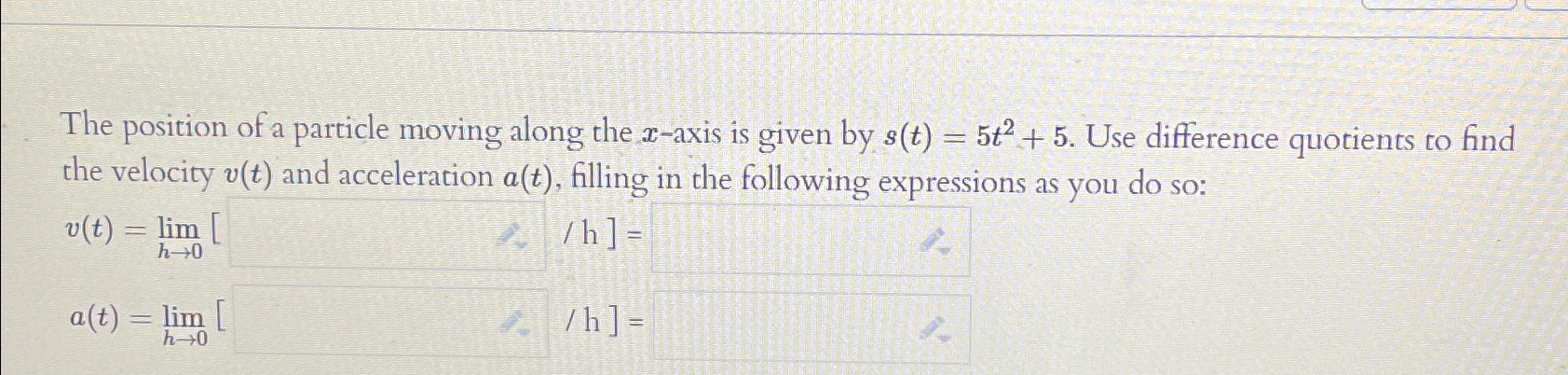 Solved The position of a particle moving along the x-axis is | Chegg.com