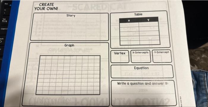Solved What is a real world story quadratic equation I can | Chegg.com