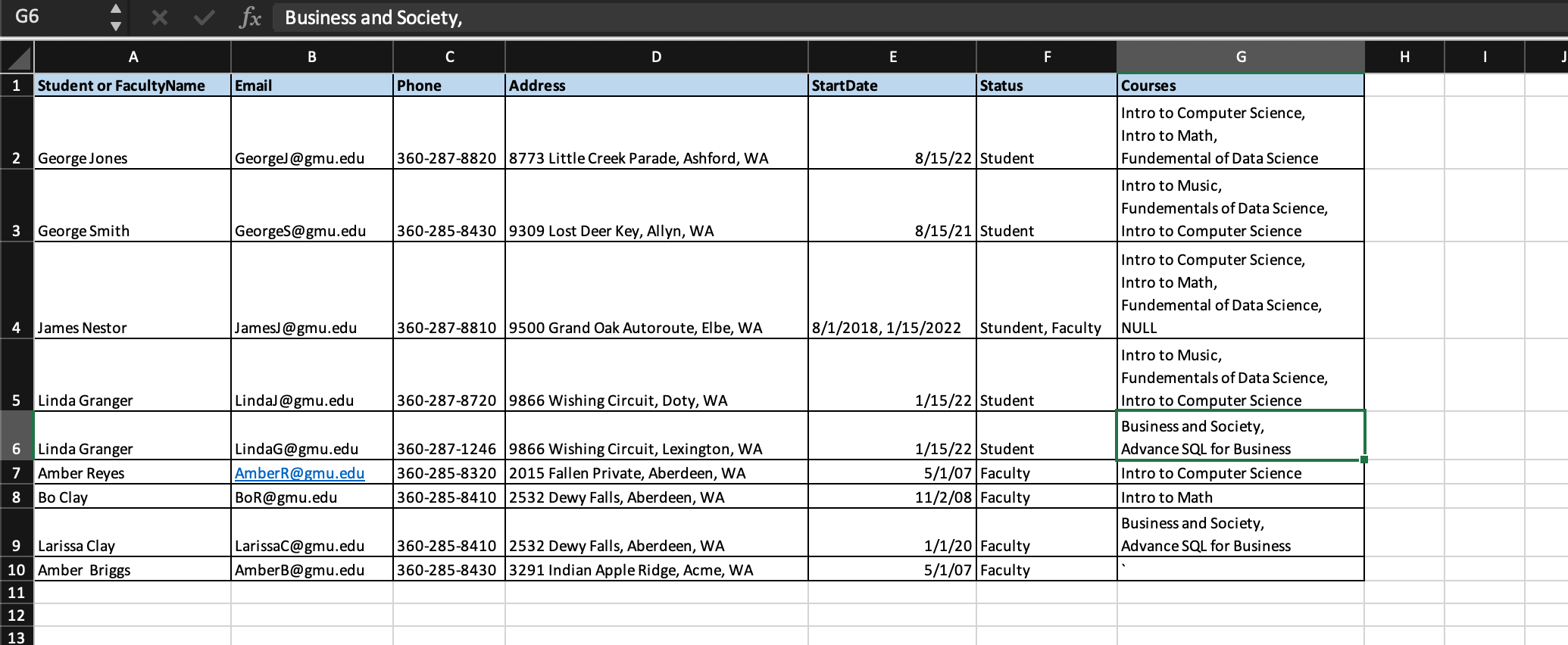 Solved ou are tasked to create a database for a School. The | Chegg.com
